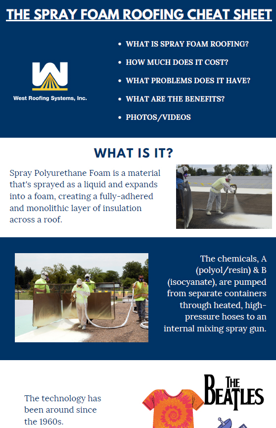 The Spray Foam Roofing Cheat Sheet